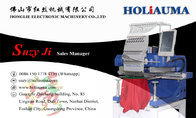 HOLiAUMA free shipping 15 needles 2 head cap t-shirt flat 3d sequin computer embroidery machine for sale in guangzhou